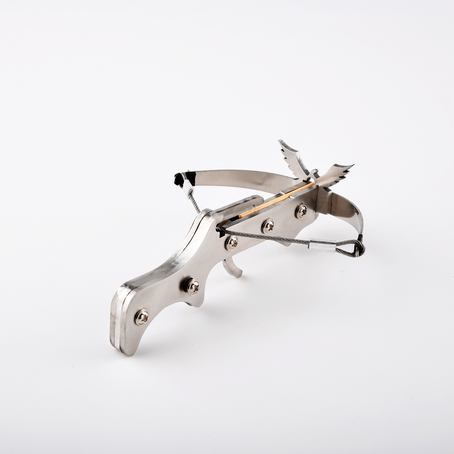 Mini, Bowman Toothpick Crossbow, Shooter – Black, Silver & Steel Bolts ...