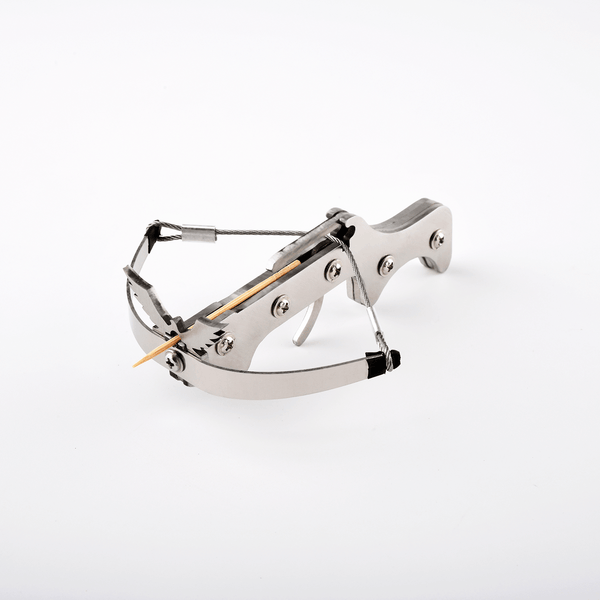 Mini, Bowman Toothpick Crossbow, Shooter – Black, Silver & Steel Bolts ...