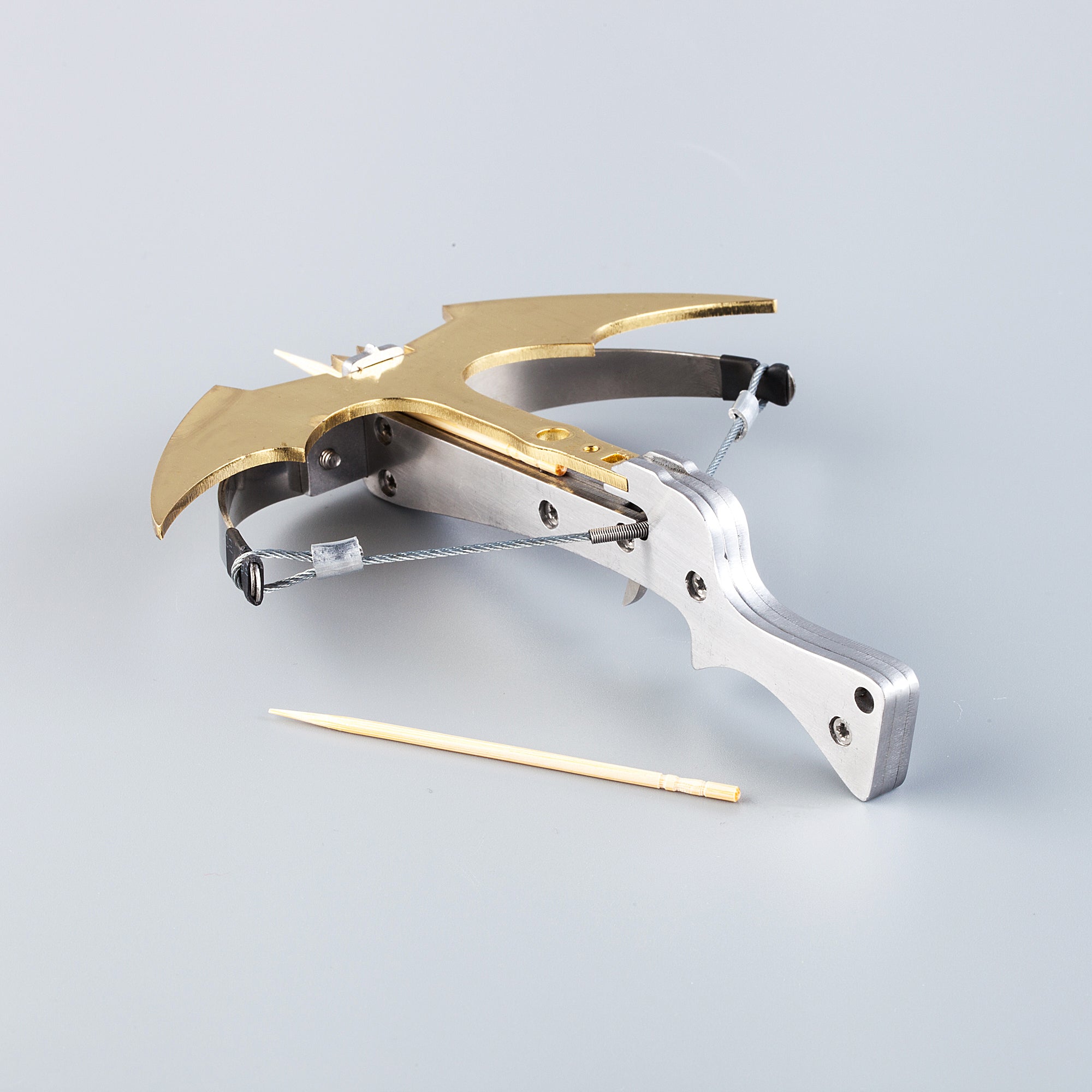 Mini, Bowman Toothpick Crossbow, Shooter – Black, Silver & Steel Bolts ...