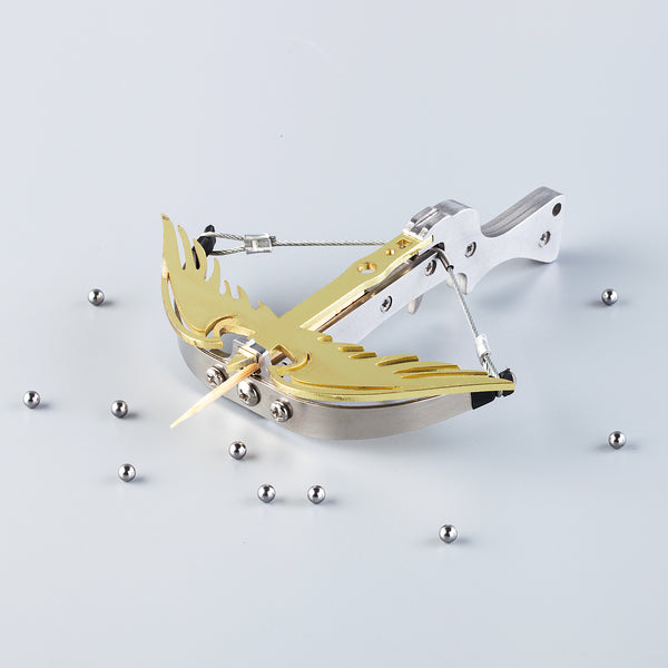 Mini, Bowman Toothpick Crossbow, Shooter – Black, Silver & Steel Bolts ...